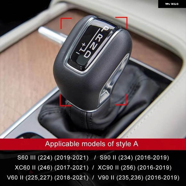 N29R_車用 ギア シフト ボタン カバー ボルボ XC60 XC90 S60 V60 S90 V90 S80用 カスタム パーツ アクセサリーHigh-concerned chemical:NoneOrigin:Mainland Chi...