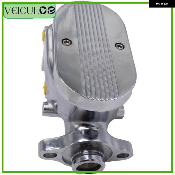 クロームフラット ブレーキマスター シリンダー 1インチ ボア 9/16インチ 1/2インチ ポートデュアル GM コルベット エンジン 車 カスタム パーツ アクセサリーHigh-concerned chemical:NoneCountr...