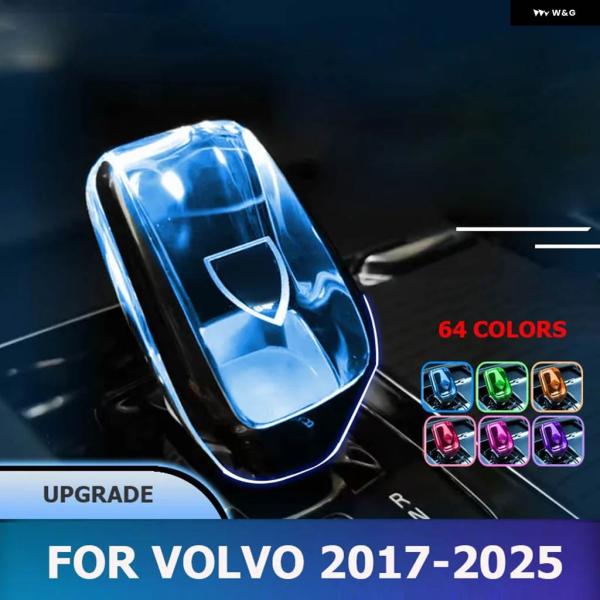ボルボ 2017-2025 クリスタル ギア レバー スティック シフト ノブ ハンドル インテリア シフター XC60 XC90 V60 V90 S60 S90 XC40 C40用 カスタム パーツ アクセサリーHigh-concerne...