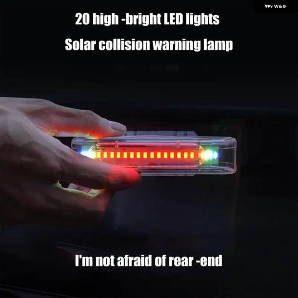 ソーラーストロボライト ソーラーLEDテール ハザード灯 フラッシュライト 車両ストロボライト 防水 トラック 防止ライト カスタム パーツ アクセサリーHigh-concerned chemical:NoneItem Type:Warni...