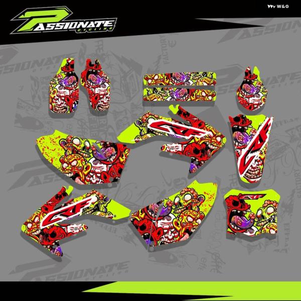 スタイル チーム 背景 デカール ステッカー キット ホンダ CRF250 CRF250R CRF 250 250R 2008 2009 カスタム パーツ アクセサリーHigh-concerned chemical:Noneis_custo...