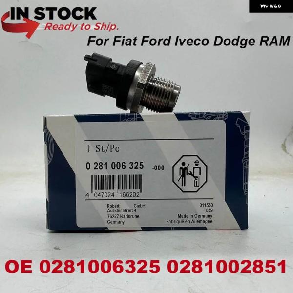 OEスタンダード0281006325 0281006327 F-IAT F-ORD I-VECO D-ODGE RAM V-W用燃料レール圧力センサー 0281002851 0281006112 カスタム パーツ アクセサリーHigh-co...