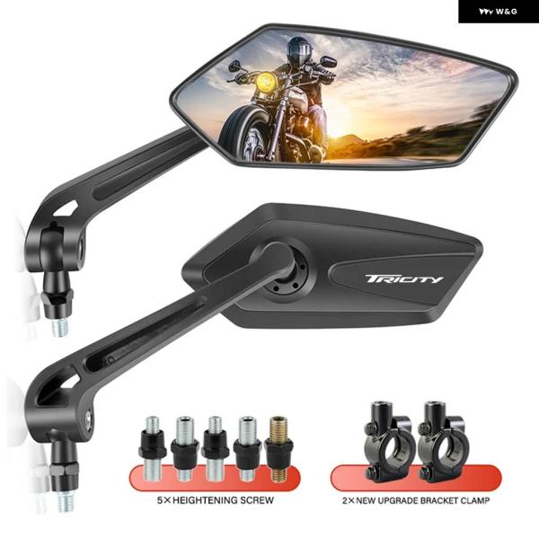 ヤマハ TRICITY300 TRICITY TRICITY125 155 300 スクエア バイク ミラー ミラー カスタム パーツ アクセサリーHigh-concerned chemical:NoneItem Width:8cmItem...