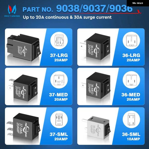 9038 リレーバイパススイッチキット 6ピース GM BMW アウディ VOLKSWAGEN など S 9036/9037 燃料 ポンプ カスタム パーツ アクセサリーHigh-concerned chemical:NoneBrand N...