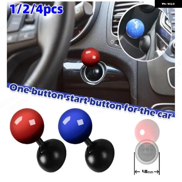 2024 スタート ボタン プッシュ スタート イグニッション ボタン カバー ワンタッチ ボタン ロッカー カー エンジン プッシュ スタート ストップ レバー カスタム パーツ アクセサリーHigh-concerned chemical...