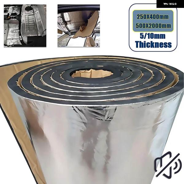 2000*500/250*400MM 5/10MM 車用サウンドマット 防音 遮音材 断熱 遮音マット フード クローズドセルフォーム カスタム パーツ アクセサリーHigh-concerned chemical:NoneMaterial:...