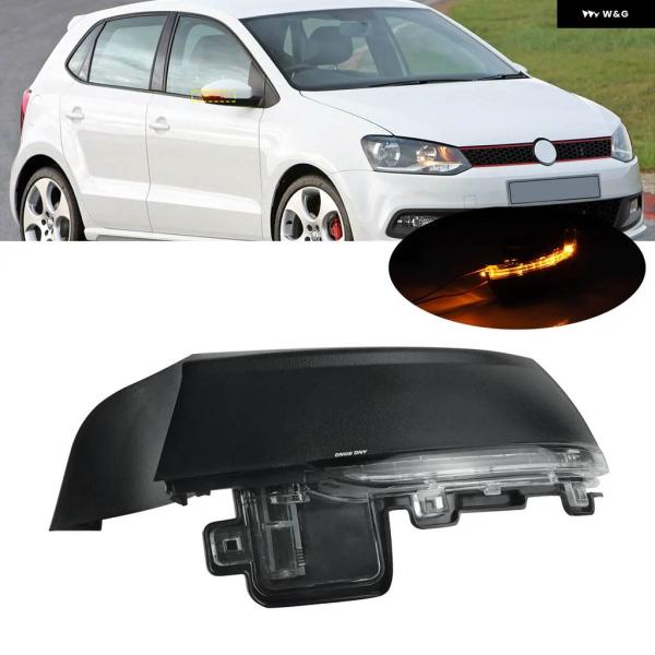 VW POLO MK5 6R 2009-18 右ドアミラー シグナル LED インジケーター ライト O/S カスタム パーツ アクセサリーHigh-concerned chemical:NoneItem Type:Side Mirror ...