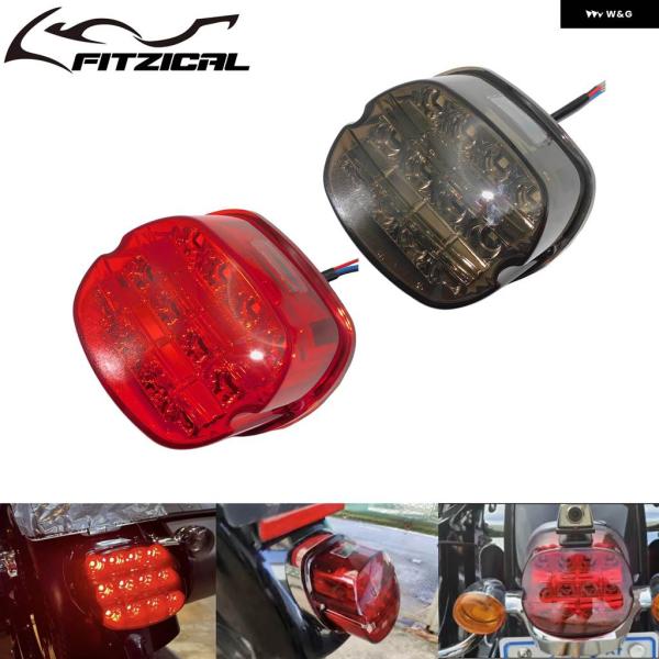 ハーレー ダイナ ストリート ボブ FXDB スポーツスター XL ツーリング ストリート ロード グライド ソフテイル オートバイ LED ブレーキ テールライト インジケーター ランプ カスタム パーツ アクセサリーBattery In...