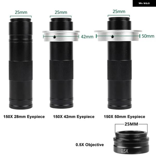 YIZHAN 0.5ダブル補助バローレンズ 対物レンズ 150ダブルC マウント ズームレンズ フォーカス 距離25MM視野角28/42/50MM径 カスタム パーツ アクセサリーHigh-concerned chemical:NoneMa...