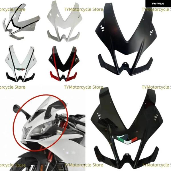 オートバイ フロント ヘッドライト フード フェアリング パネル カバー ノーズヘッドカウル アプリリア RS4 125 2012-2015 RSV4 1000 2010-2015用 カスタム パーツ アクセサリーHigh-concerne...