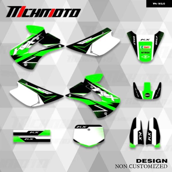 カワサキ KX85 KX 85 1998 1999 2000 - 2013 オートバイ デカール ステッカー キット ナンバー名前背景 カスタム パーツ アクセサリーHigh-concerned chemical:Noneis_custom...