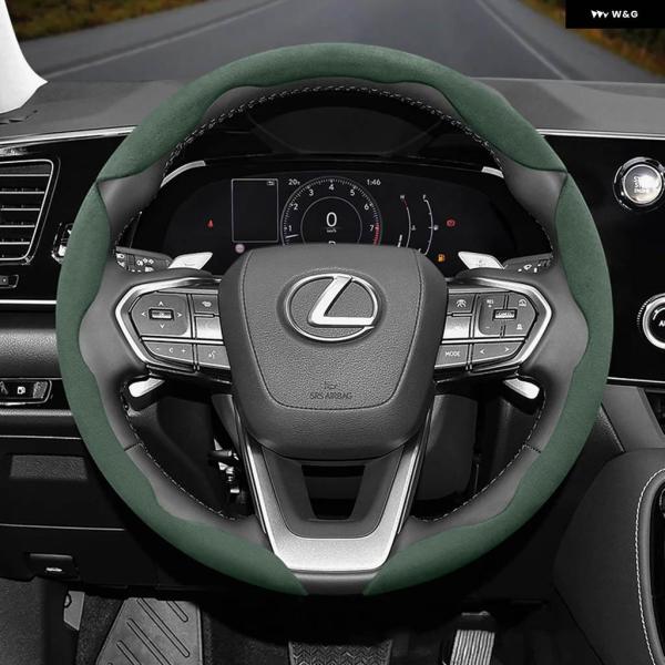レクサス用 滑り止めバックル セグメント ステアリングホイール カバー IS250 CT200H IS350 ES300H RC IS300H RX RX450H HS250H NX300H RX300 LS430 IS200 ES RX ...