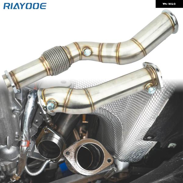 S58 ダウン パイプ 3インチ BMW 20202023 M3 M4 G80 G82 G83 RWDAWD M2 G87 RWD エキゾースト キャタレス ダウン パイプ RHDLHD エキゾースト ダウン パイプ カスタム パーツ アク...