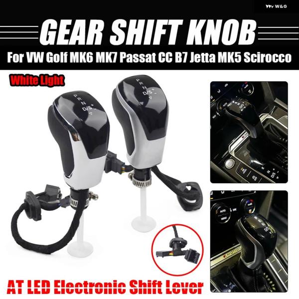 VW ゴルフ MK6 MK7 パサート CC B7 ジェッタ MK5 シロッコ用 LED 電子 シフト レバー ハンドボール ギア シフト ノブ カスタム パーツ アクセサリーHigh-concerned chemical:NoneOEM ...