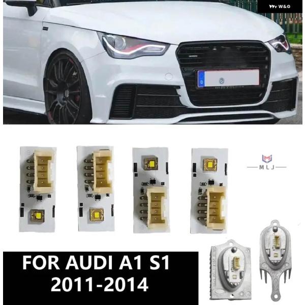 2011-2014 アウディ A1 セノン ヘッドライト LED デイタイム チップ 8X0998475 8X0 998 475 カーアクセサリー用 ホワイト DRL ボード カスタム パーツ アクセサリーHigh-concerned ch...