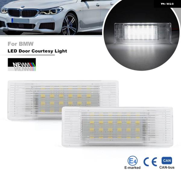 2017-2023 BMW 5シリーズ G30 G31 6シリーズ G32用 LEDフロントドアカーテシ/ グローブ ボックス ライト 車内 BIMMER CANBUSランプ カスタム パーツ アクセサリーHigh-concerned ch...