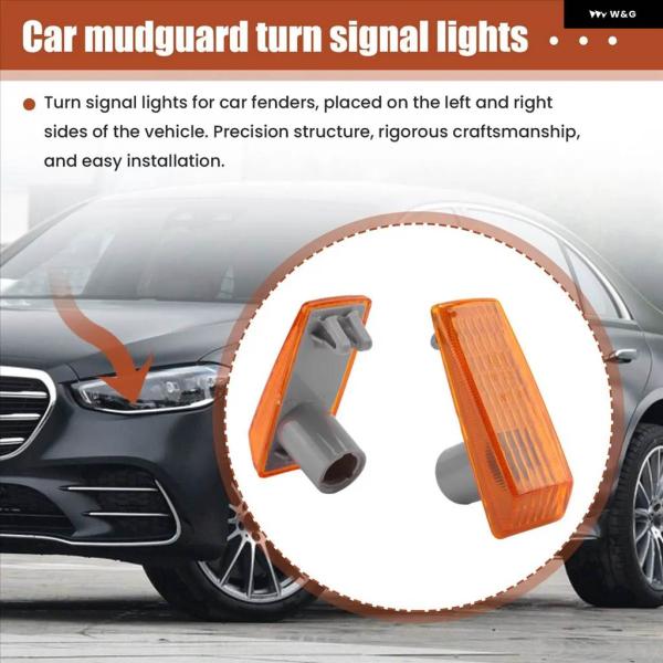 メルセデス ベンツ W124 メイン車用 フェンダー ウィンカーライト カバー イエロー 2個セット カスタム パーツ アクセサリーHigh-concerned chemical:NoneItem Type:Fog Lamp Assembl...