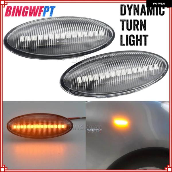 トヨタ ヤリス MK2 P9 RAV4 MK3 ACA3/ALA3 オーリス MK1 E15 LED ダイナミック サイドマーカー ウィンカー ライト シーケンシャル ブリンカー 2個セット カスタム パーツ アクセサリーHigh-conc...