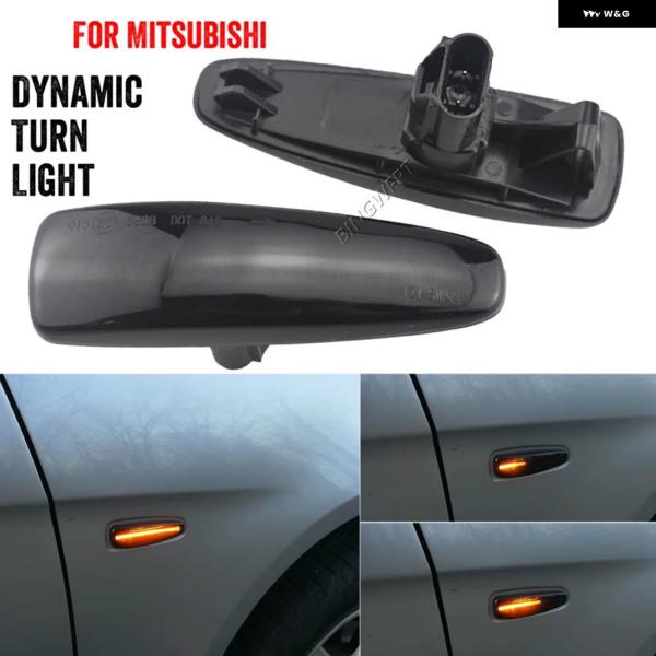 三菱 アウトランダースポーツミラー ジュスポーツランサーエボリューションX用 LEDダイナミック サイドマーカー ウィンカーライト 1ペア 8351A001 カスタム パーツ アクセサリーHigh-concerned chemical:No...