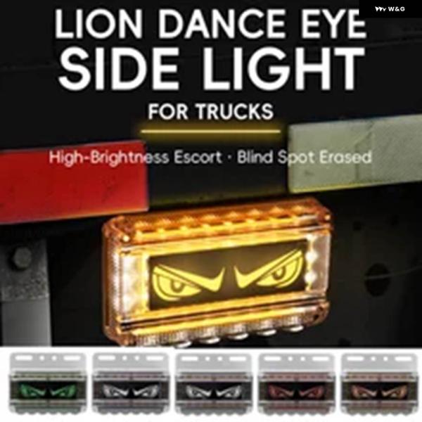 デビルズアイ トラック サイドライトハザード灯 カラフル LED ドライビングセーフティブレーキ 24V 追突防止 トラック フラッシュライト カスタム パーツ アクセサリーHigh-concerned chemical:NoneVolta...