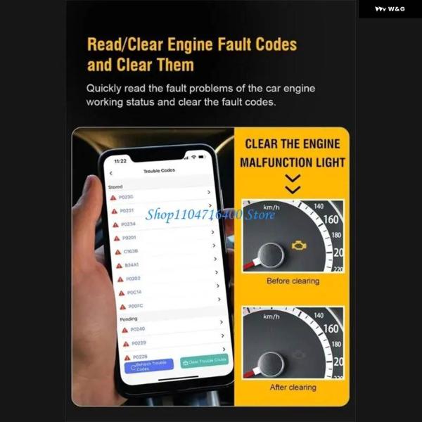 プロフェッショナルスキャンツール クイックエラーコード識別 車両 メンテナンス カスタム パーツ アクセサリーHigh-concerned chemical:NoneSoftware Version:/Hardware Version:/O...