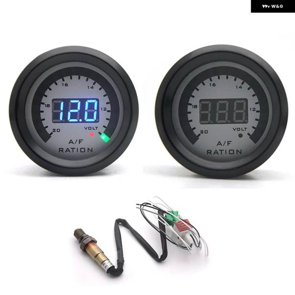 車載用空燃比計 52MM ホワイトフェイス LED ブルーライト O2センサー 0-1V 12V DC 電気系統 カスタム パーツ アクセサリーHigh-concerned chemical:NoneOrigin:Mainland Chin...