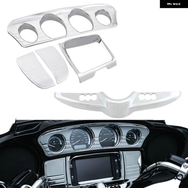オートバイ インナー フェアリング トライラインゲージ ステレオ スイッチ トリム アクセント パネル カバー ハーレー エレクトラストリートグライド トライグライド カスタム パーツ アクセサリーProtective parts:Fram...