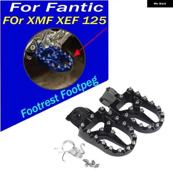 FANTIC XMF XEF 125 X MF X EF オートバイ フットレスト フットペグ フットレスト フットペダル ワイド ファット フットペグ カスタム パーツ アクセサリーHigh-concerned chemical:None...
