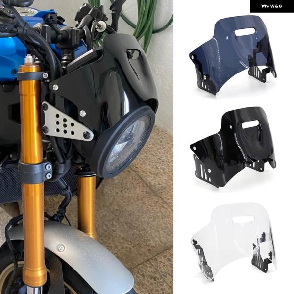 XSR900 オートバイ ヤマハ XSR900 XSR 900 2022 2023 2024 コックピット バイザー ヘッドライト カウル ウインドスクリーン ウインドシールド シールド カスタム パーツ アクセサリーHigh-concer...