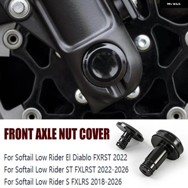 ハーレー ソフテイル ローライダー ST FXLRST 2022-2026 バイク フロントアクスルナットキャップ 装飾 カバー カスタム パーツ アクセサリーProtective parts:OtherHigh-concerned che...