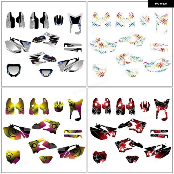 ヤマハ WR250F WR450F 2003-2006 レーシングクロス デカール ステッカーセット オフロード バイク カスタム パーツ アクセサリーHigh-concerned chemical:NoneMaterial:PVCOrig...