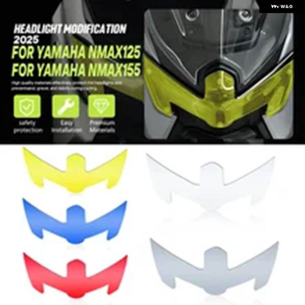 ヤマハ NMAX155 V3 2025 NMAX125 V3 2025 オートバイ ヘッドライト プロテクター ヘッドライト ガード シールド スクリーン レンズ カバー カスタム パーツ アクセサリーProtective parts:Li...
