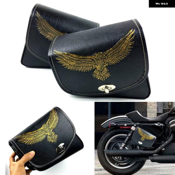 ホンダ ヤマハ カワサキ ハーレー スポーツスター イーグル オートバイ サドルバッグ 左右セット ツールバッグ カスタム パーツ アクセサリーHigh-concerned chemical:NoneSpecial Features:PU ...