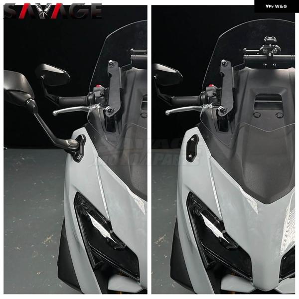 T-MAX 560 リアミラー穴 カバー ヤマハ XP560 T-MAX 560/ TECH MAX 560 /TECH MAX ウインドスクリーン 駆動ミラー エリミネーターキャップ カスタム パーツ アクセサリーHigh-concern...