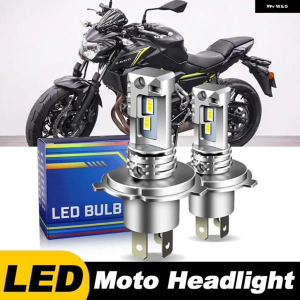 カワサキ Z650/バルカンS 650/VERSYX300用 オートバイ ヘッドライト 1個 /2個 セット H4 HS1 LED ヘッドランプ ハイ/ロービーム バルブ 12000LM CANBUS カスタム パーツ アクセサリーHigh...