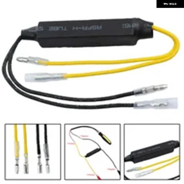 インジケーター 負荷抵抗器 12V 21W 点滅エラー解決 26Ω LEDウィンカーライト故障デコーダー オートバイ フラッシャー 1/2/3/4個 カスタム パーツ アクセサリーBattery Included:NoHigh-concer...