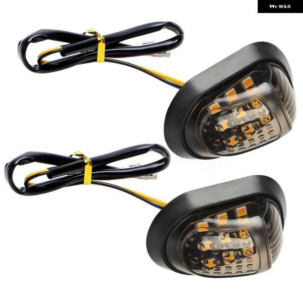 12V 9 LED オートバイ ウインカー オートバイ インジケーター フラッシュライト オートバイ リアフラッシュライト VULCAN S 650 カスタム パーツ アクセサリーBattery Included:NoHigh-concer...