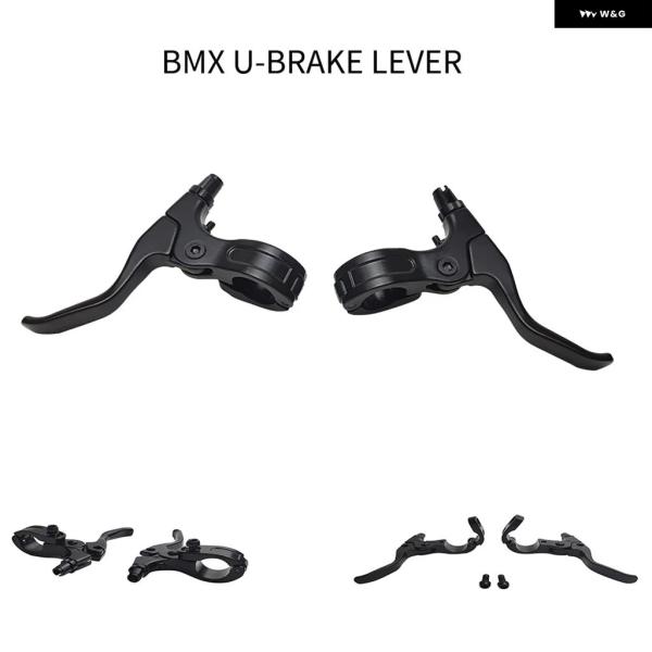 BMX Uブレーキ レバー ブレーキ自転車部品 ブラケット と レバー ブレーキ パッド ヒンジクランプデザイン ブラケット レバー カスタム パーツ アクセサリーHigh-concerned chemical:NoneModel Numb...