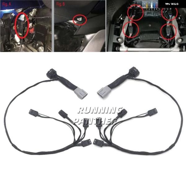 オートバイ 4XP ケーブル ハーネス LED ライト ハーネス キット ホンダ ゴールドウイング GL1800 2018-2022 2019 - 21 カスタム パーツ アクセサリーHigh-concerned chemical:None...
