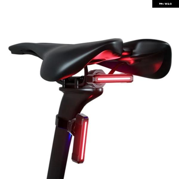 防水 カラフルテールライト 360度自転車ライト インテリジェントブレーキ感知自転車水流 テールライト カスタム パーツ アクセサリーHigh-concerned chemical:NoneModel Name:05BR0259Origin...