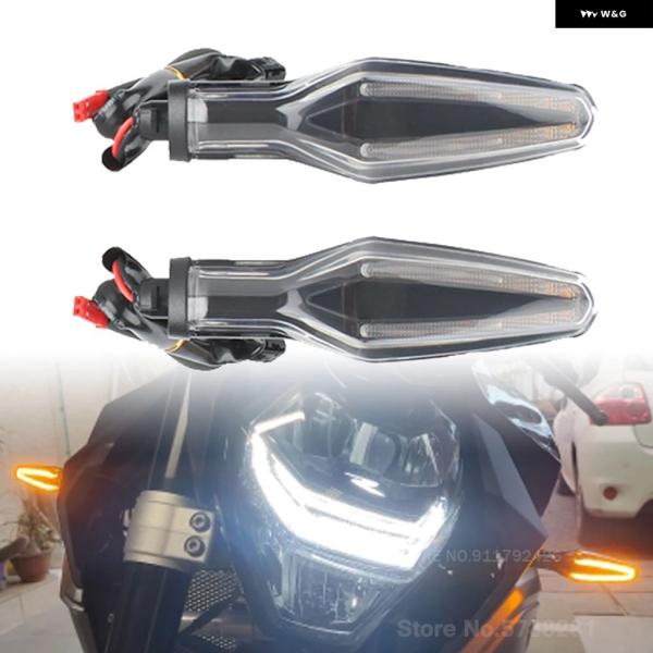オートバイ フロントLEDウィンカー インジケーター ライトランプブリンカー BMW S1000XR F900R S1000R R1200GS R1250GS F900XR HP2 K1200R/S カスタム パーツ アクセサリーBatte...
