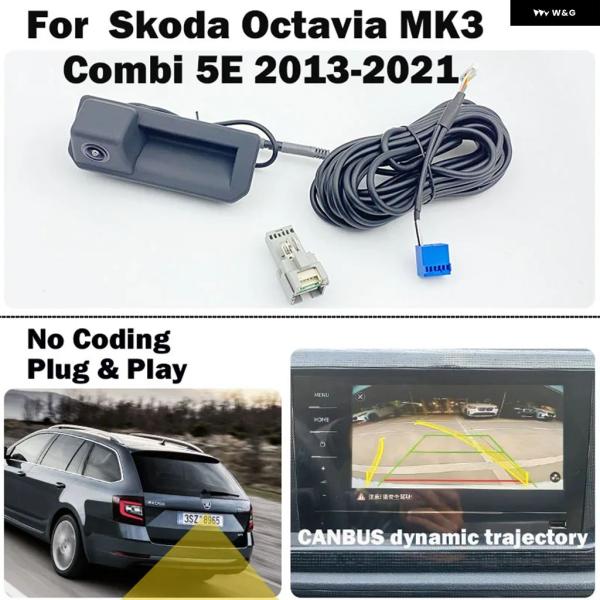 バック カメラ バック カメラ シュコダ オクタビア MK3 コンビ 5E 2013 - 2021 コーディング カスタム パーツ アクセサリーHigh-concerned chemical:NoneGuiding Line:YesLens...
