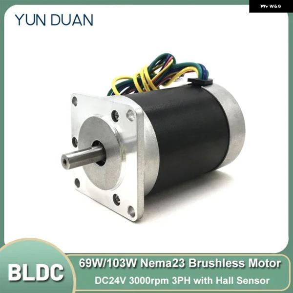 26W〜188W DC24V AC220V/DC310V BLDCブラシレスモーター NEMA23 57MM NEMA17 42MM 3000RPM ホールセンサー 0.64NM 3相 8MMシャフト カスタム パーツ アクセサリーHigh...