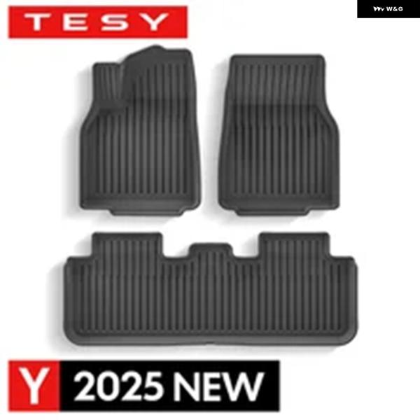 テスラ モデルY ジュニパー 2025年 記念フロアマット TPEカーペット 防水 耐候性フット パッド マット カスタム パーツ アクセサリーHigh-concerned chemical:NoneOrigin:Mainland Chin...