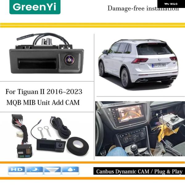 CANBUSダイナミック カメラ VW TIGUAN LL 2016~2023 リアビュー カメラ リバースカム MLB ユニット スクリーン プラグプレイ カスタム パーツ アクセサリーHigh-concerned chemical:No...
