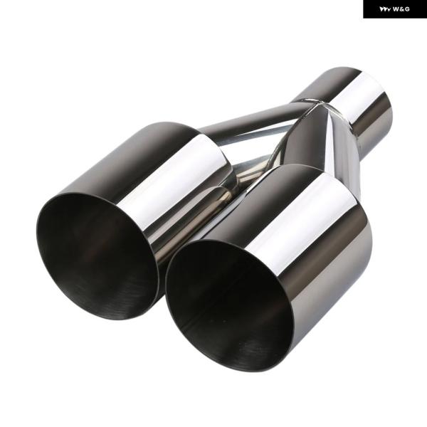 マフラーチップ Y字型 ダブルアウトレットマフラー 直径63MM カスタム パーツ アクセサリーProduct Type:Modified PartsHigh-concerned chemical:NoneType:MufflerMount...