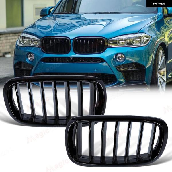 BMW X5 F15 X6 F16 X5M F85 X6M F86 2014-2018 カー レーシング グリル 51712334708 フロントキドニー グリル シングルライン カスタム パーツ アクセサリーHigh-concerned ...