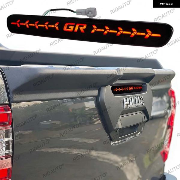 ハイラックス レボ 2015-2025+ 用 サードブレーキランプ リアテールゲートライト GRランプ テールゲート ハイレベル センターブレーキストップシグナルライト カスタム パーツ アクセサリーHigh-concerned chemi...