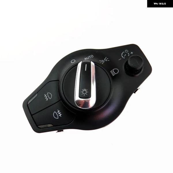 ヘッドライト / フォグライト ノブ コントロール スイッチ 1個 A4 B8 S4 A5 Q5 S5 2009-2014 8K0941531AS 8UD955559B カスタム パーツ アクセサリーHigh-concerned chemi...