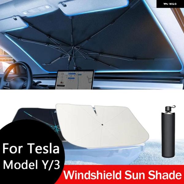 テスラ モデル3 モデルY 2017-2026用 フロントガラス サンシェード 傘 フロントガラス を涼しく保 UPF50+ カスタム パーツ アクセサリーHigh-concerned chemical:NoneOrigin:Mainlan...